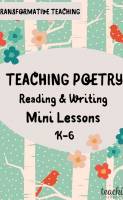Teaching Poetry: Mini Lessons | Teachific