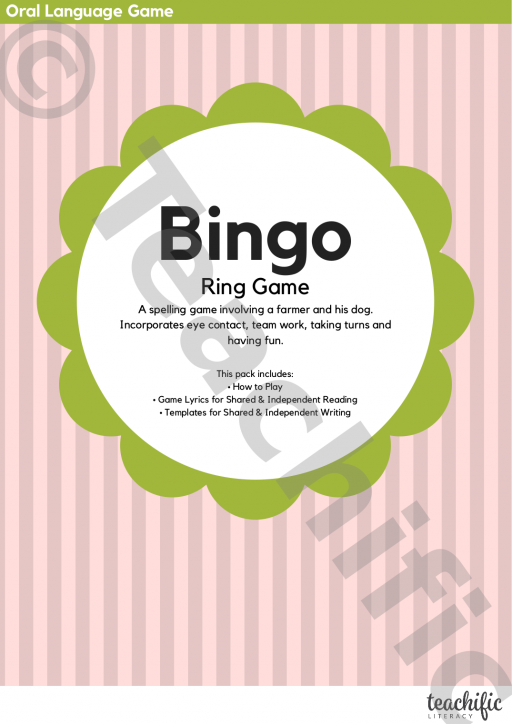 Oral Language Games BIngo Chant Teachific oral-language-games-bingo-chant-teachific