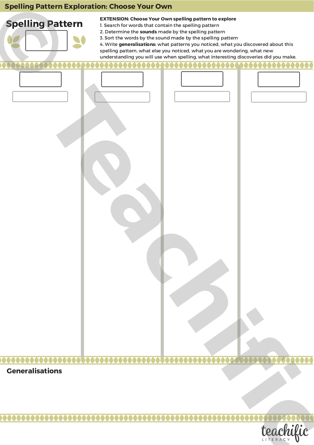 Spelling Pattern Explorations Choose Your Own Teachific Spelling Pattern Explorations Choose Your Own Teachific