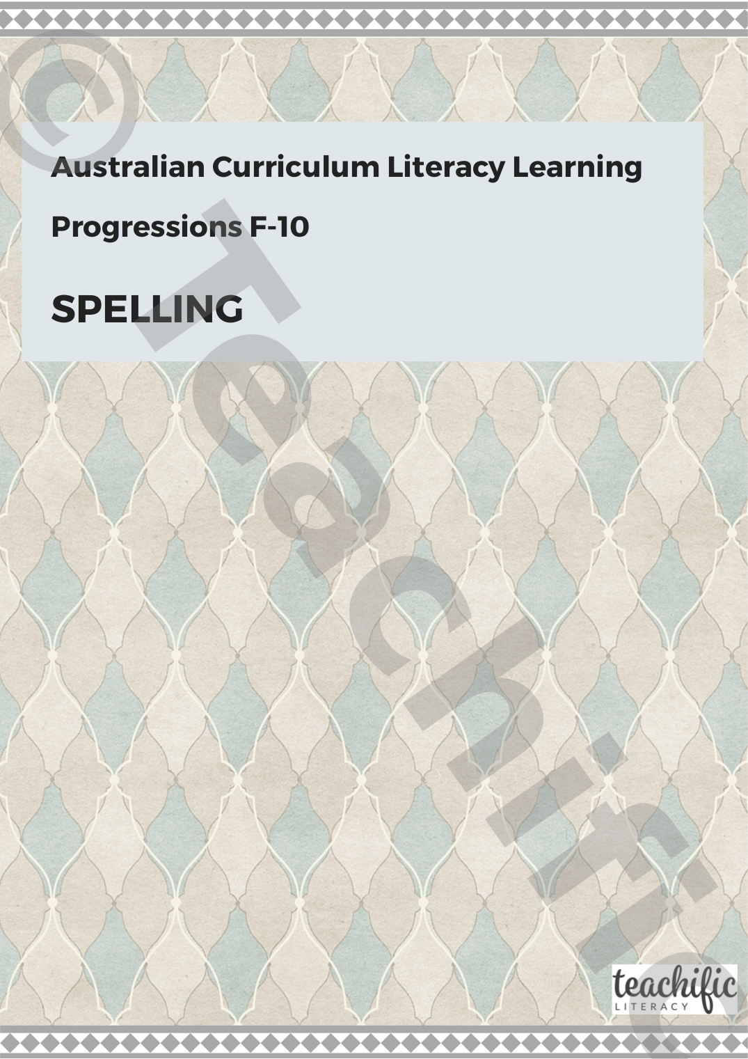Literacy Learning Progressions: Spelling | Teachific