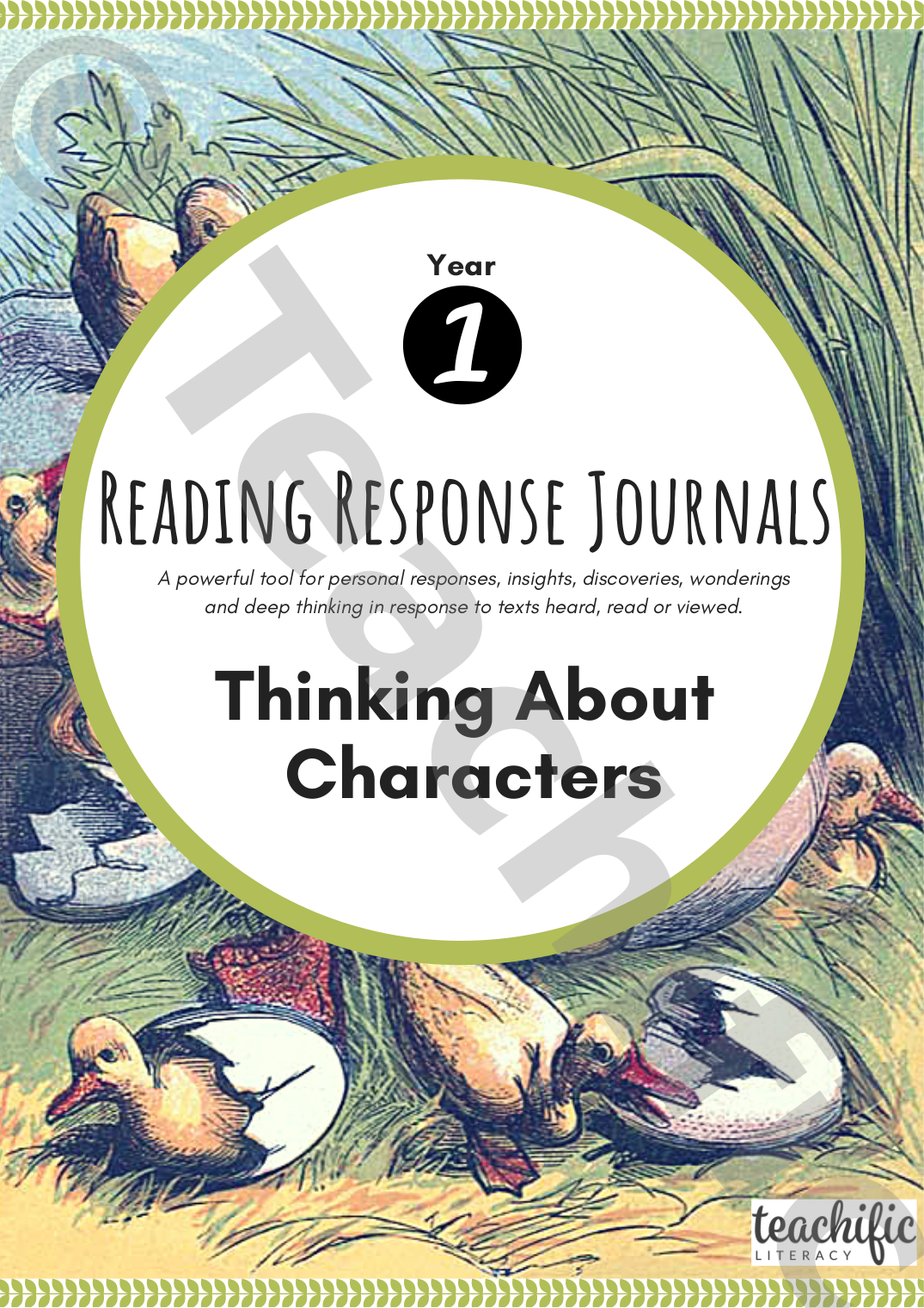 Reading Response Journals: Thinking About Characters - Year 1 | Teachific