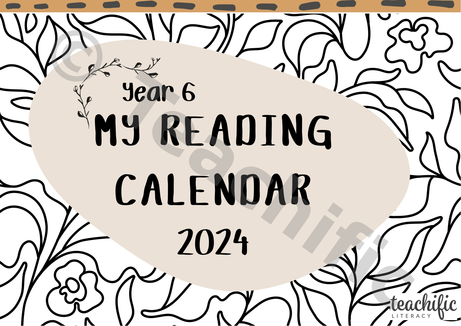 My Reading Calendar 2024 - Yr 6 | Teachific